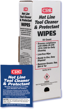 CRC Hot Line Tool Cleaner & Protectant Wipes - Industrial Supply Magazine