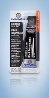 Permatex Black Polyurethane Adhesive - Industrial Supply Magazine