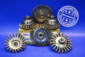 Weiler brushes for 4 1/2-inch angle grinders - Industrial Supply Magazine